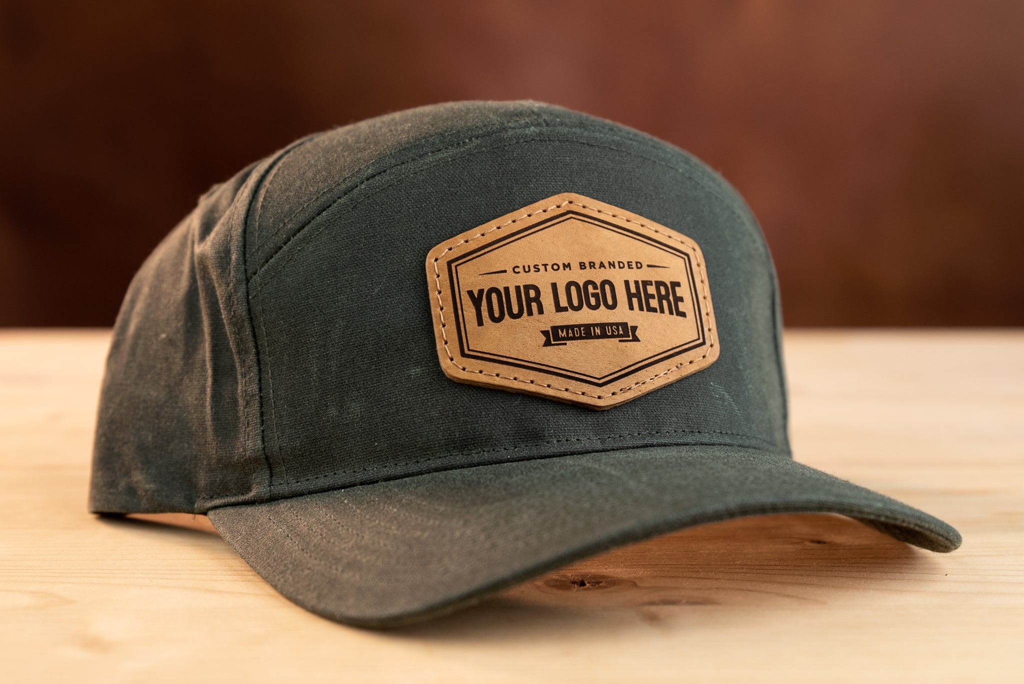 Waxed Canvas Hat | Custom Leather Patch Hat – C. Richard's Leather