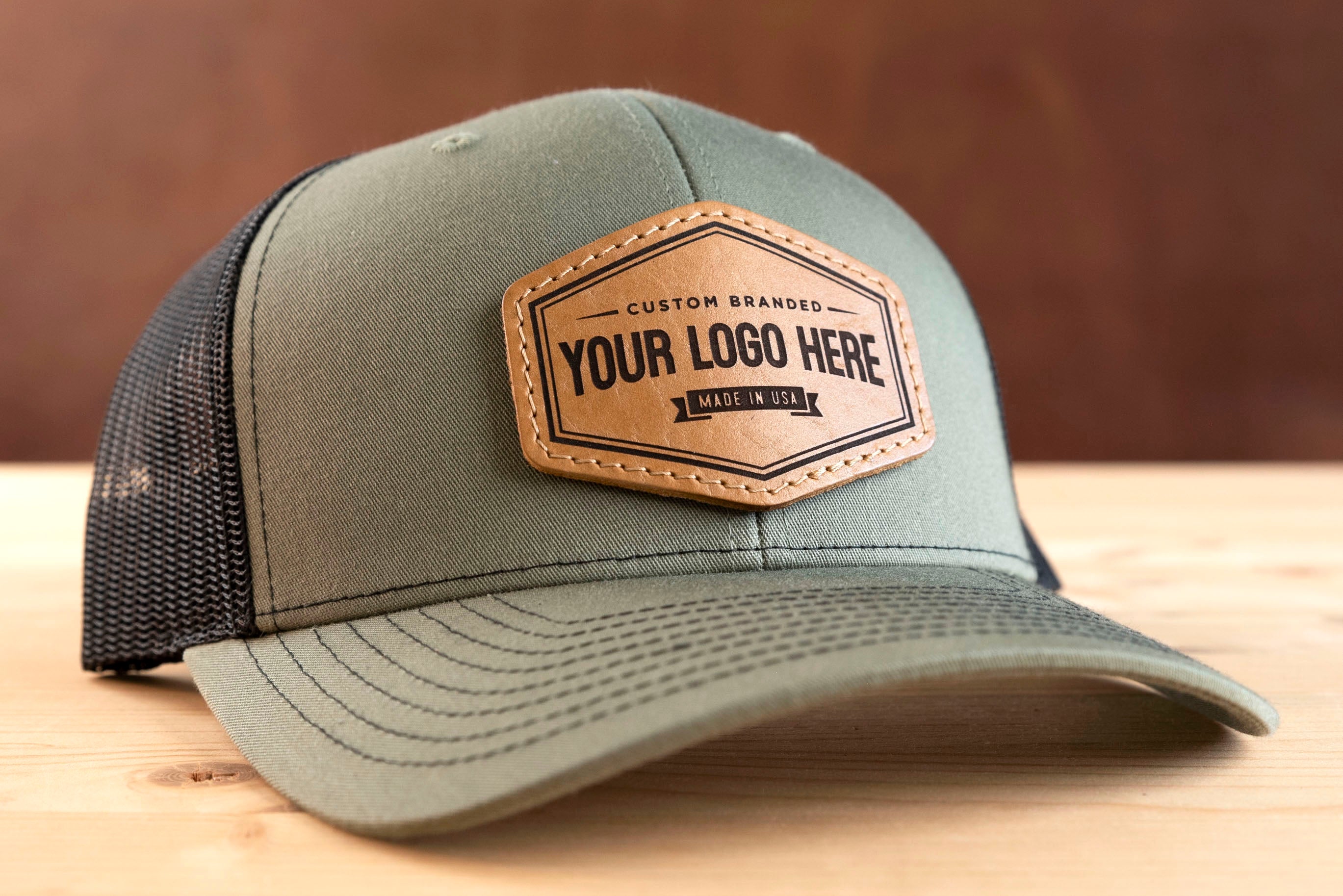 Custom Leather Patch Hats | Richardson 112 | Add Your Logo – C. Richard ...